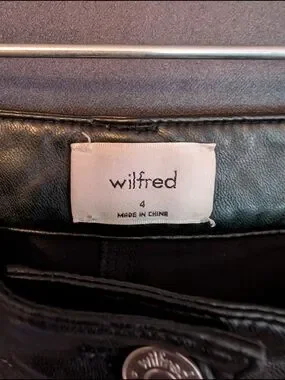 Wilfred | Pants & Jumpsuits | Wilfred Black Faux Leather Boot Cut Pants ...